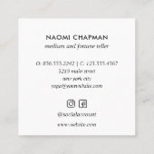 MOON PSYCHIC MEDIUM PALM READING FORTUNE TELLER SQUARE BUSINESS CARD ...