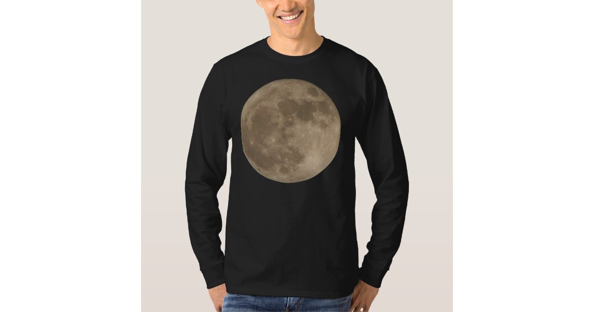 Moon Shirt Full Moon T-shirt Men's Moon Shirt | Zazzle