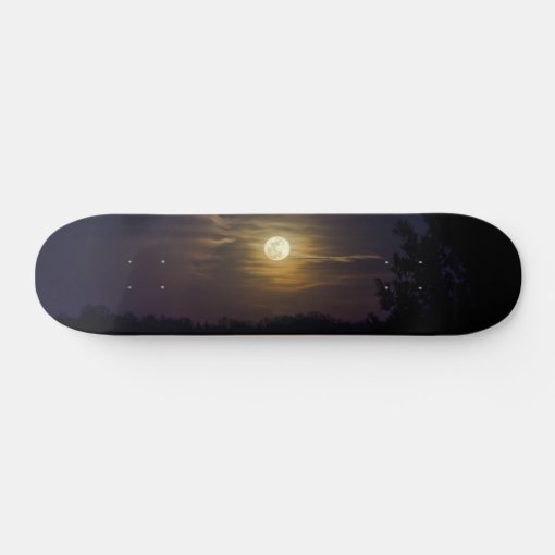 Moon Silhouette Skateboard | Zazzle