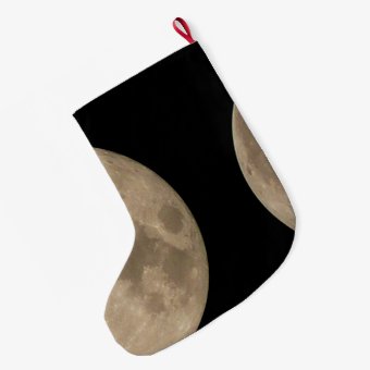 Moon Stocking Full Moon Christmas Stocking Custom | Zazzle