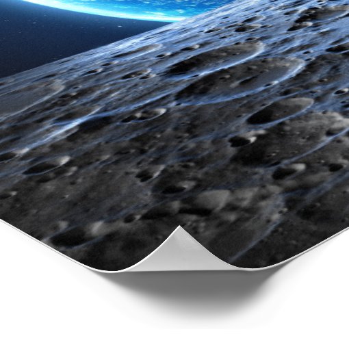 Moon to Earth - Poster | Zazzle