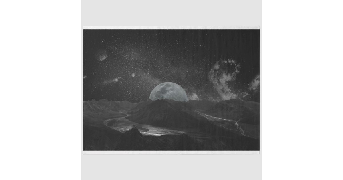 moon universe tissue paper | Zazzle