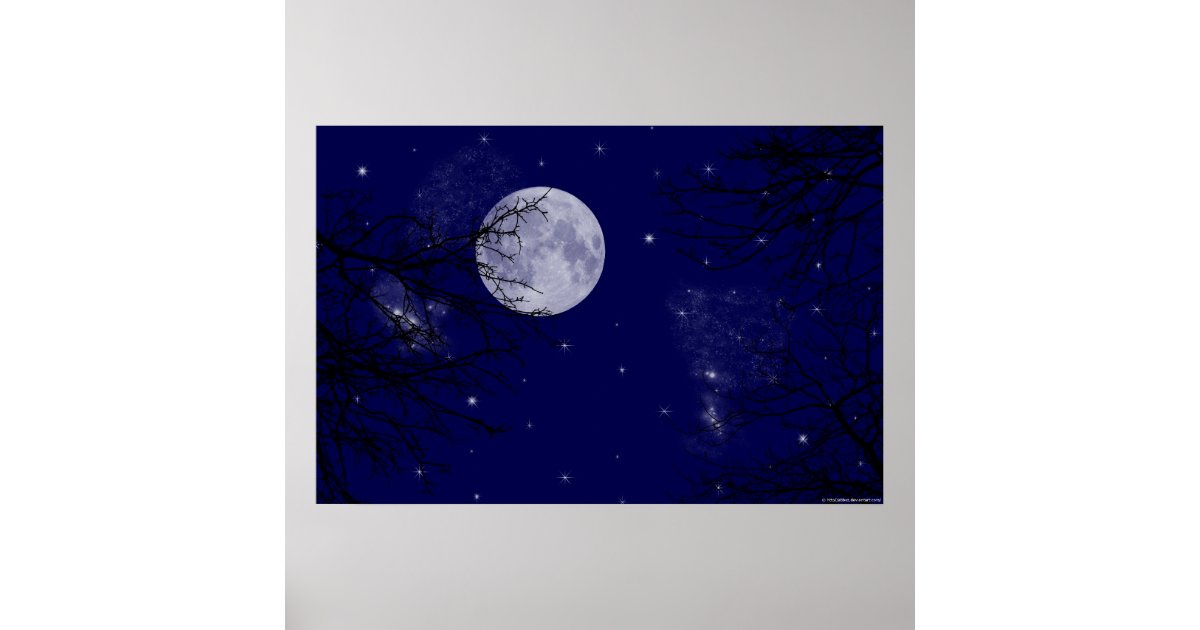 Moon View Poster | Zazzle