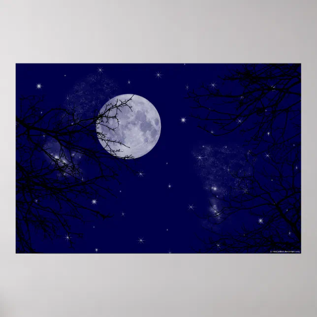 Moon View Poster | Zazzle