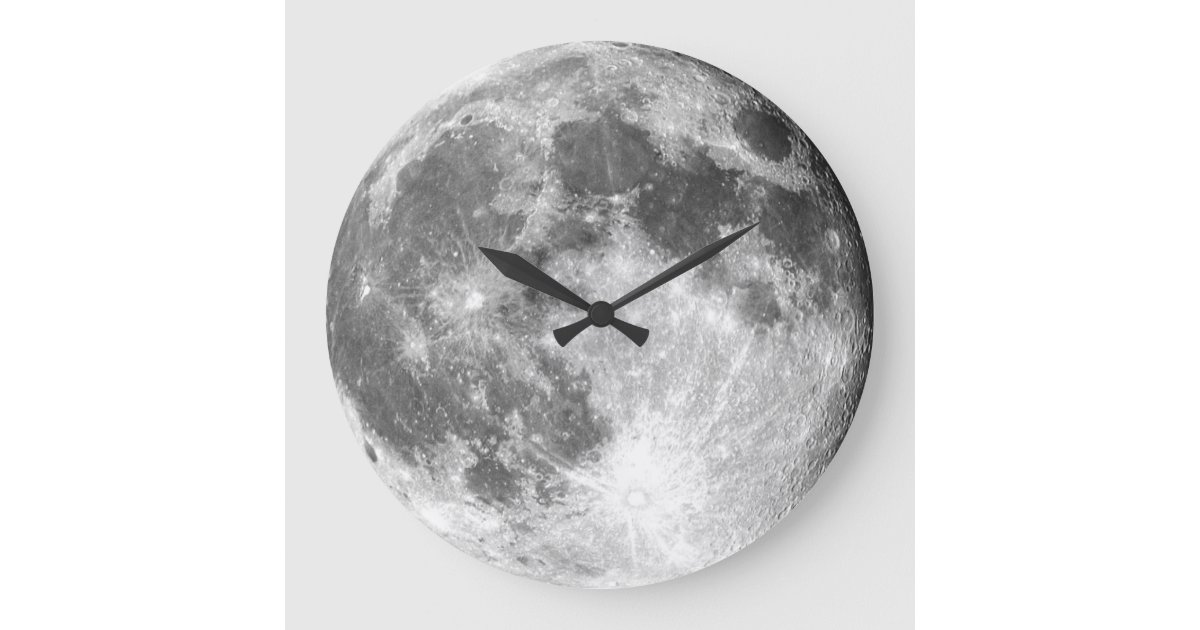 Moon Wall Clock | Zazzle