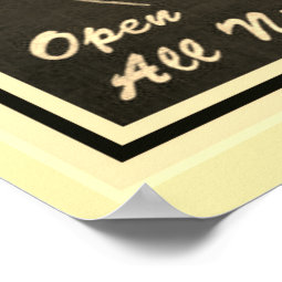 Moon Wink Diner 16 x 20 Poster | Zazzle