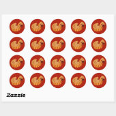 Mooncake Classic Round Sticker | Zazzle