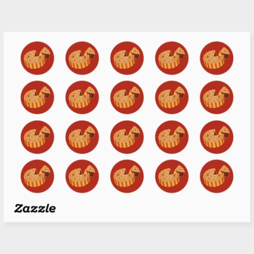 Mooncake Classic Round Sticker | Zazzle