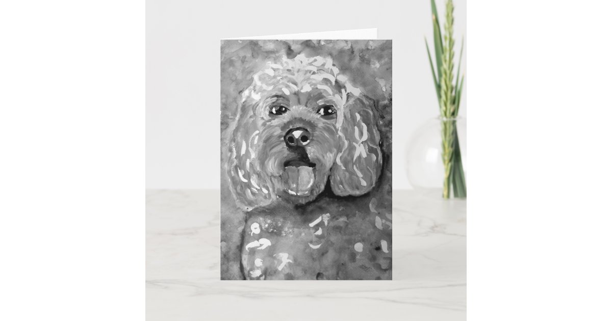 Mooncards, Cavapoo, Pet, Dog Greeting Card | Zazzle
