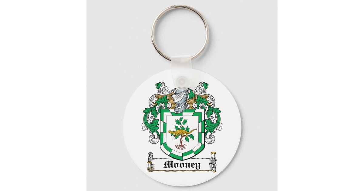Mooney Family Crest Keychain | Zazzle
