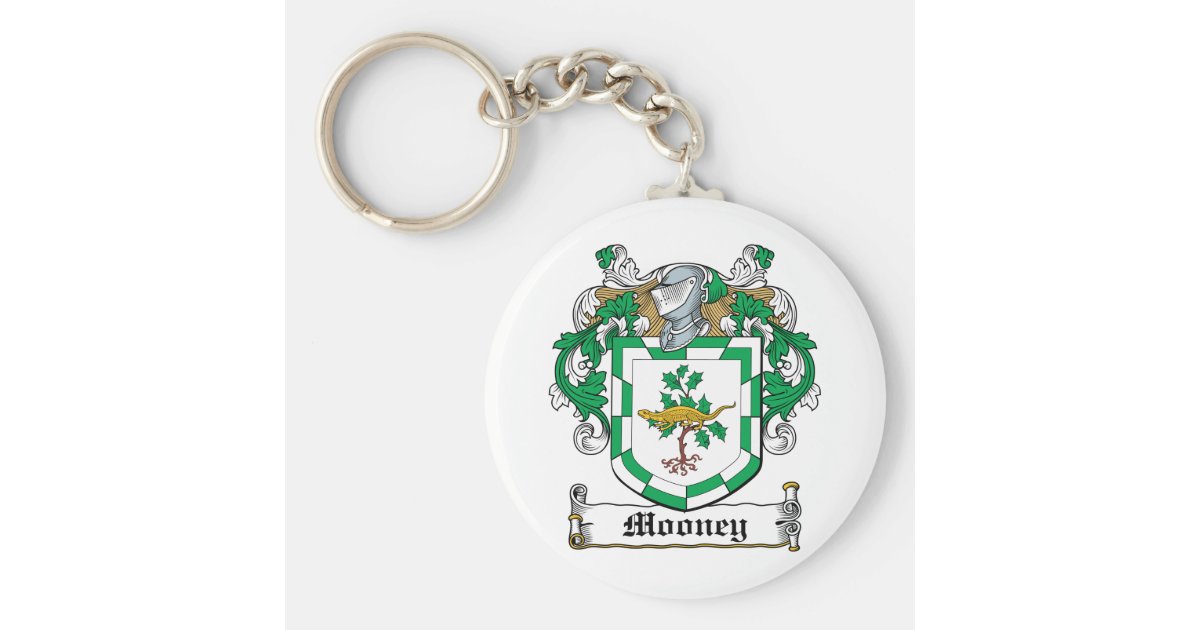 Mooney Family Crest Keychain | Zazzle