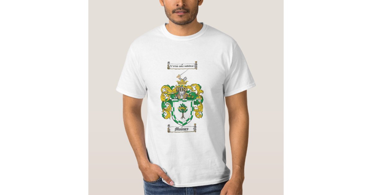 Mooney Family Crest - Mooney Coat of Arms T-Shirt | Zazzle