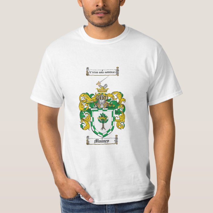 Mooney Family Crest - Mooney Coat of Arms T-Shirt | Zazzle.com