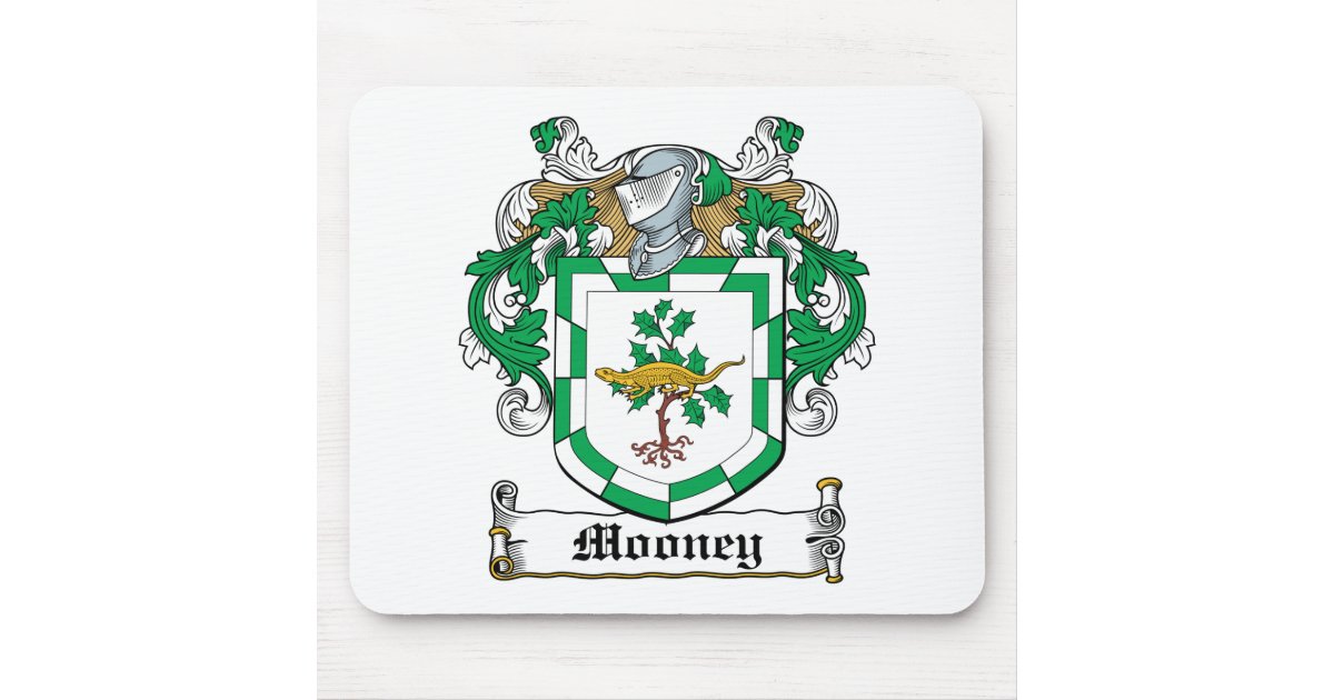 Mooney Family Crest Mouse Pad | Zazzle