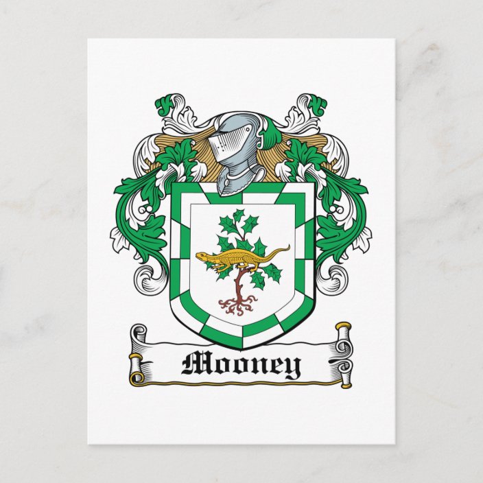 Mooney Family Crest Postcard | Zazzle.com