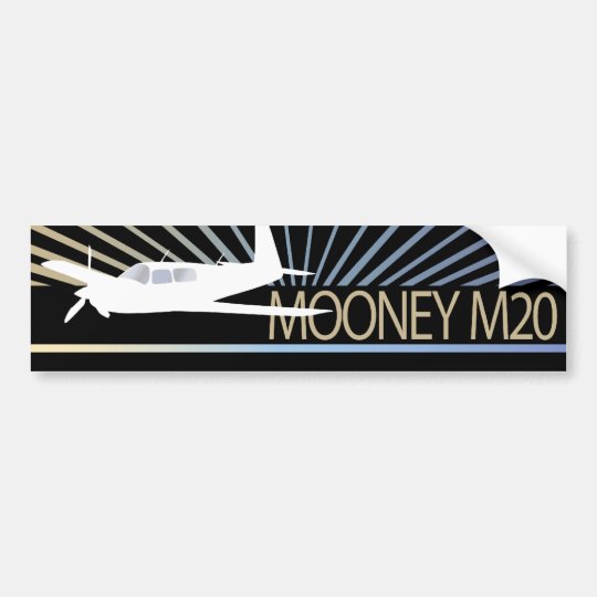 Mooney M20 Aviation Bumper Sticker | Zazzle.com