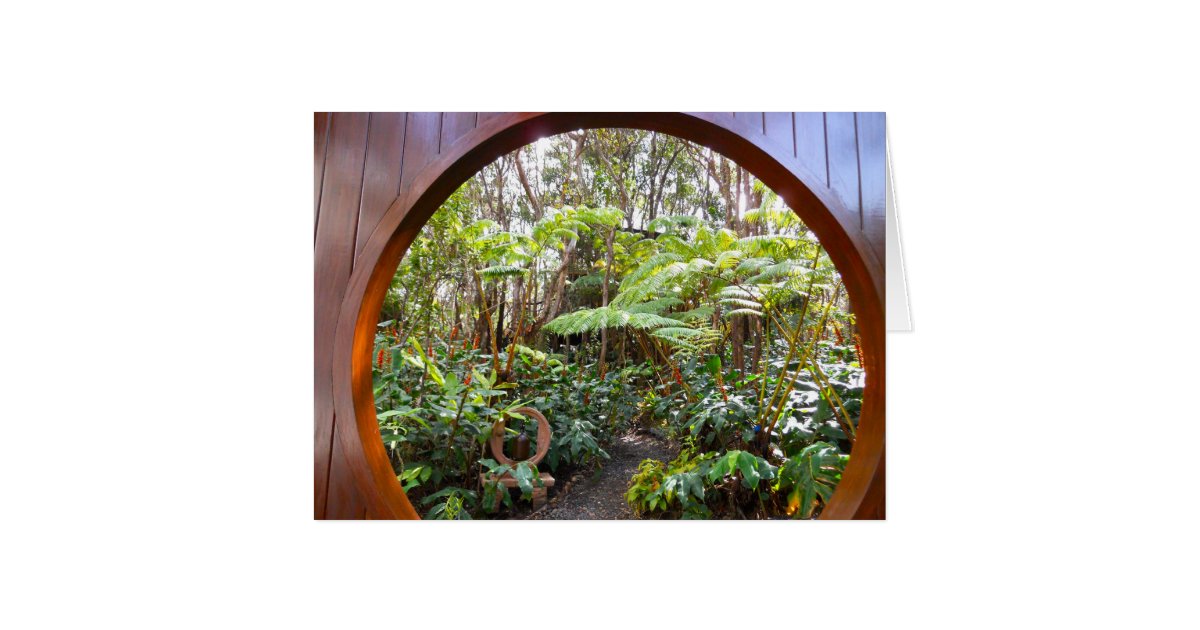 Moongate at Treehouse in Rainforest | Zazzle