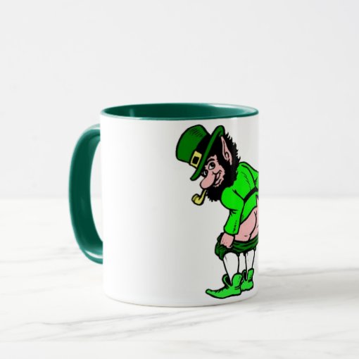 Mooning Leprechaun Mug | Zazzle
