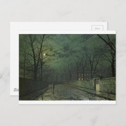 Moonlight After Rain by John Atkinson Grimshaw Postcard | Zazzle
