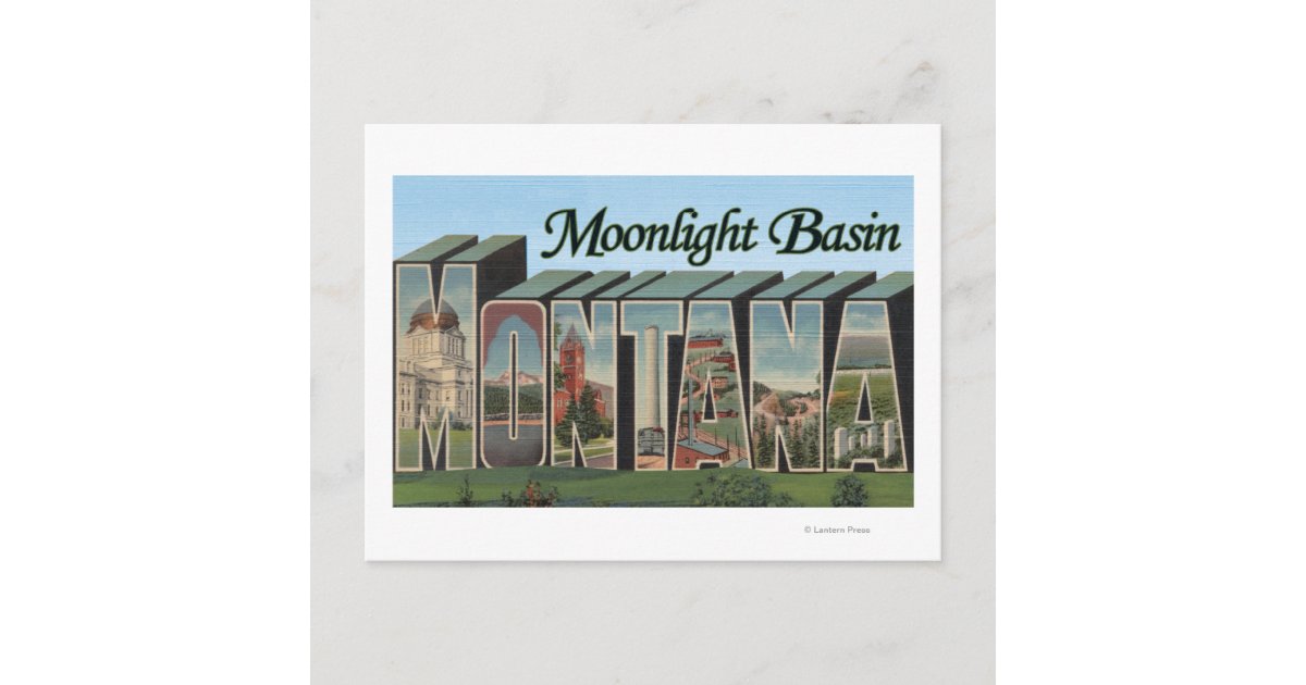 Moonlight Basin, Montana Postcard | Zazzle