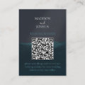 Moonlight Sea QR Code RSVP Card – Night Ocean | Zazzle