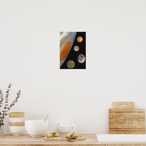 Moons of Jupiter Poster Print | Zazzle