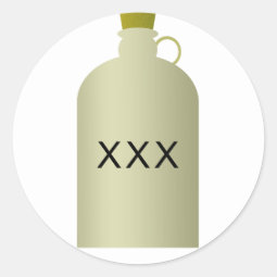 Moonshine Jug Stickers | Zazzle