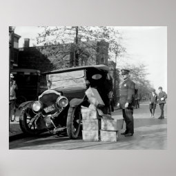 MOONSHINE RUNNER - PROHIBITION 1922 POSTER | Zazzle