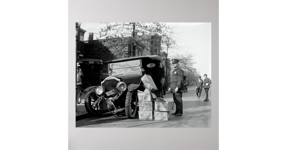 MOONSHINE RUNNER - PROHIBITION 1922 POSTER | Zazzle