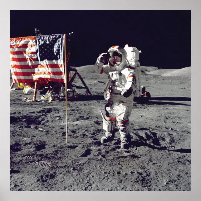 Moonwalk Apollo 17 Poster | Zazzle