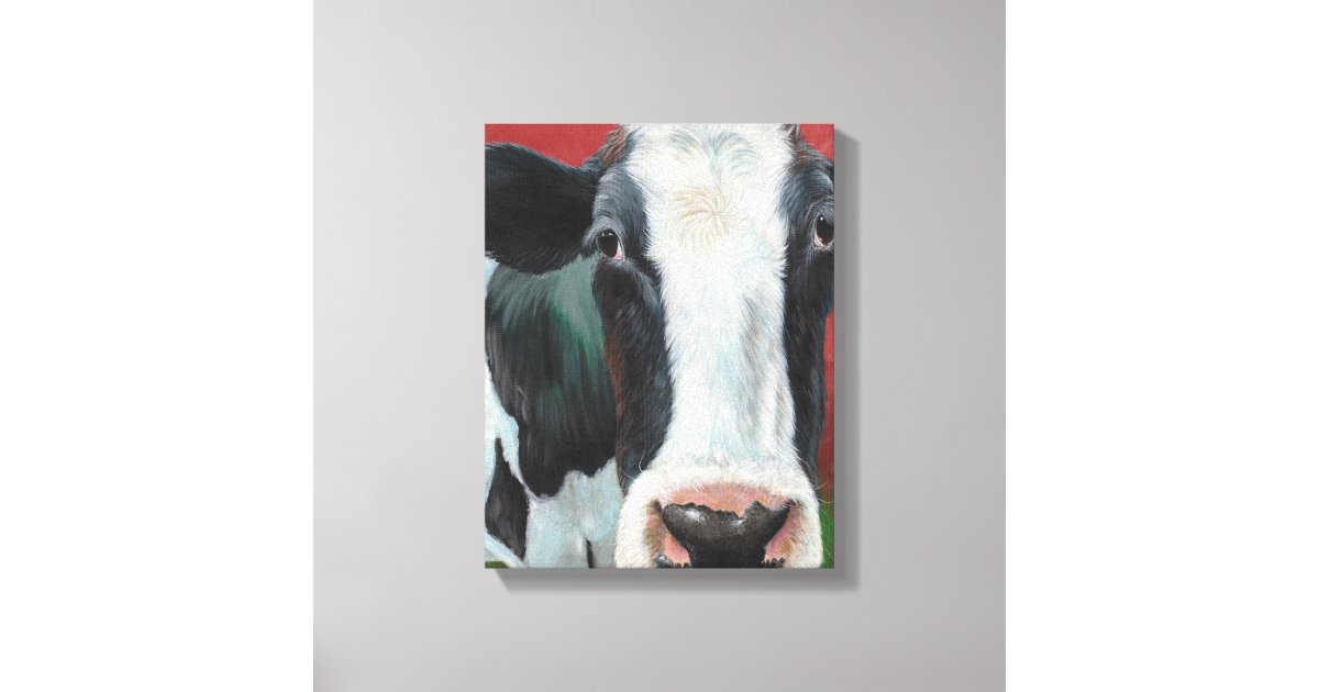 Mooooooo Cow! Canvas Print | Zazzle