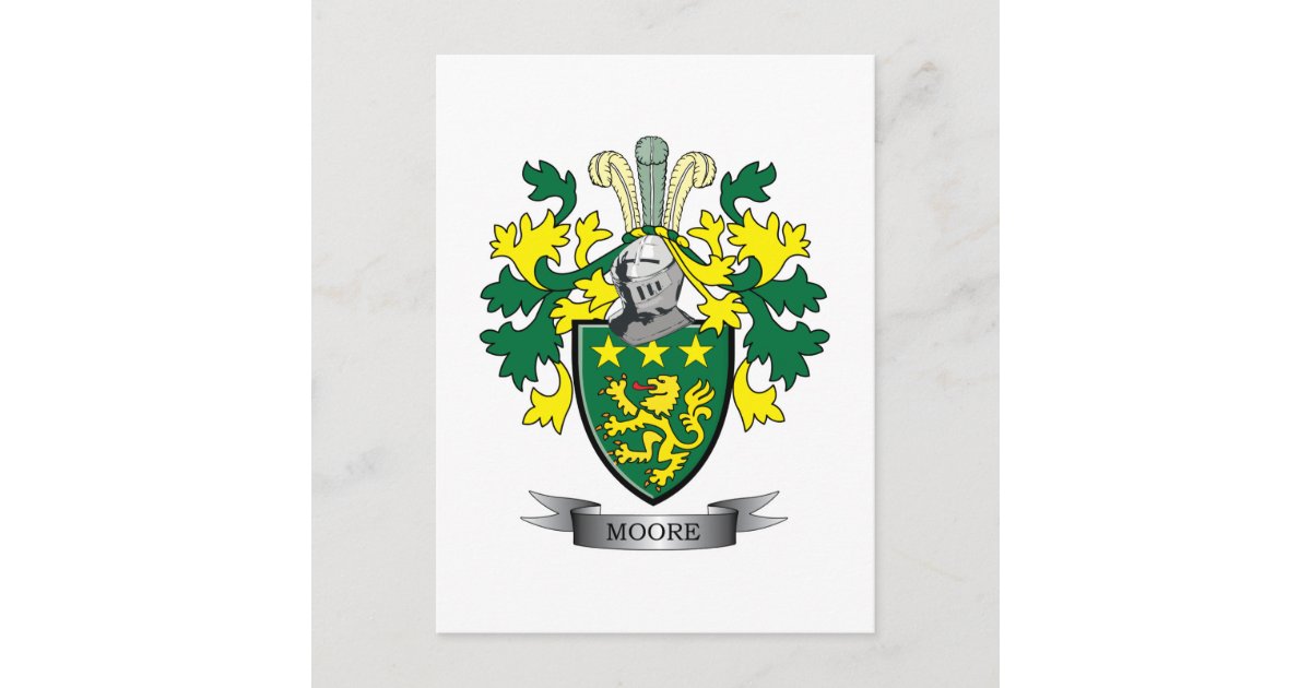 Moore Coat of Arms Postcard | Zazzle