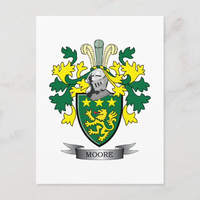 Moore Coat of Arms Postcard | Zazzle