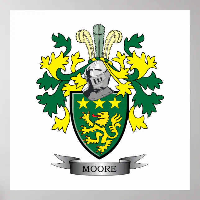 Moore Coat of Arms Poster | Zazzle