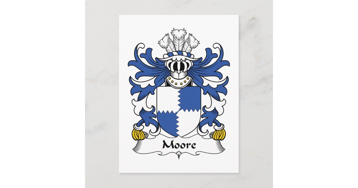 Moore Family Crest Postcard | Zazzle