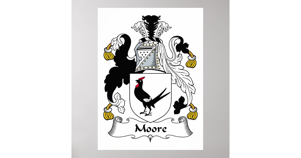 Moore Family Crest Poster | Zazzle