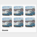 Moorings at Hampton Court 2011 Square Sticker | Zazzle
