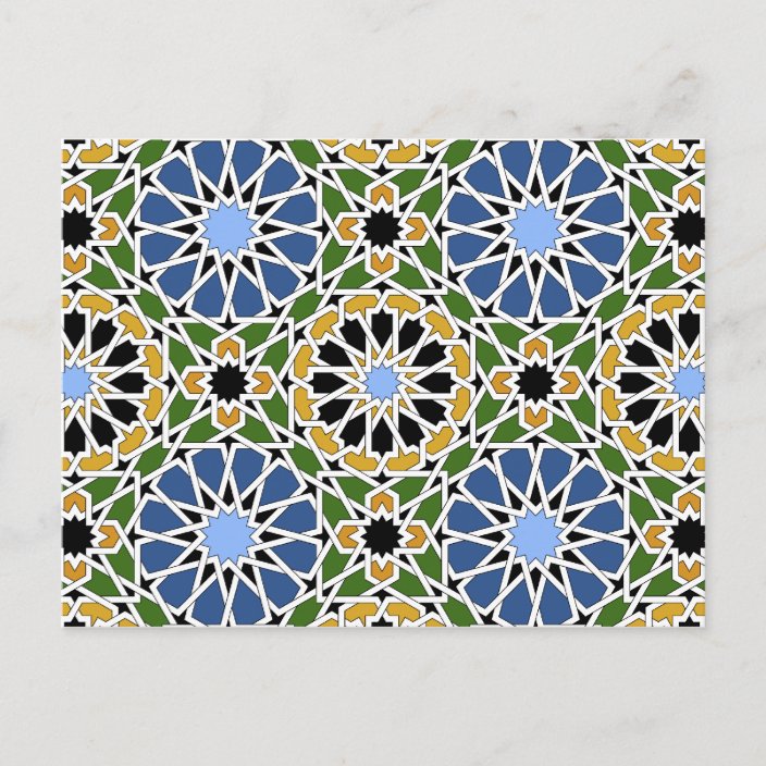 Moorish tile postcard | Zazzle.com