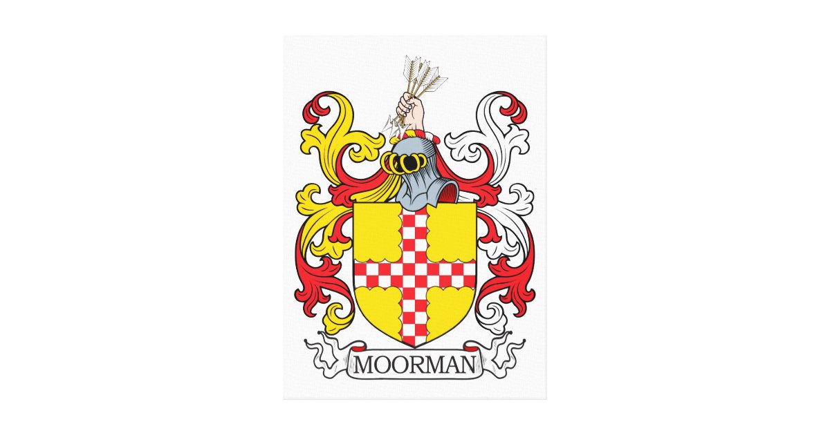 Moorman Family Crest Canvas Print | Zazzle