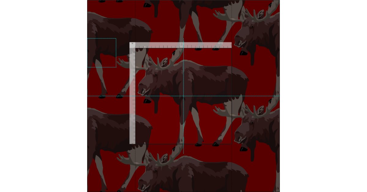 Moose Art Fabric Wildlife Fabric Cotton or Poly | Zazzle
