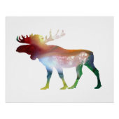 Moose Art Poster | Zazzle