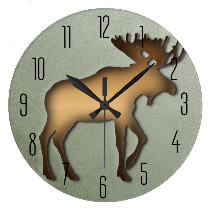 Moose Clock | Zazzle.com