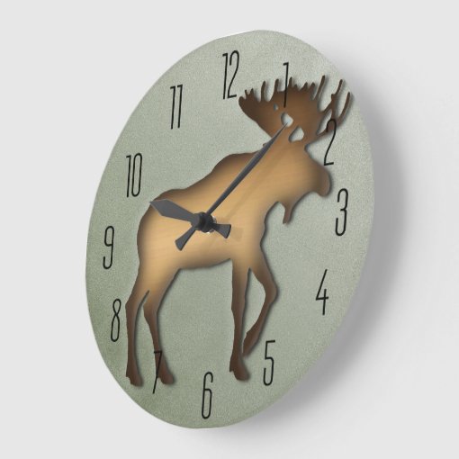Moose Clock | Zazzle