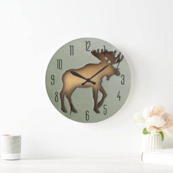 Moose Clock | Zazzle