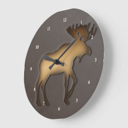 Moose Clock 2 | Zazzle
