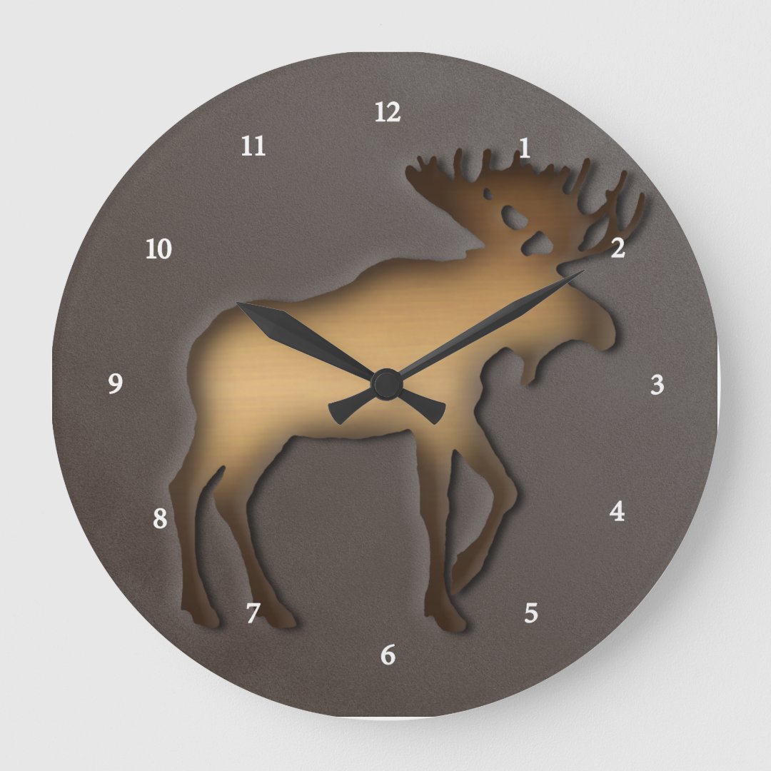 Moose Clock 2 | Zazzle