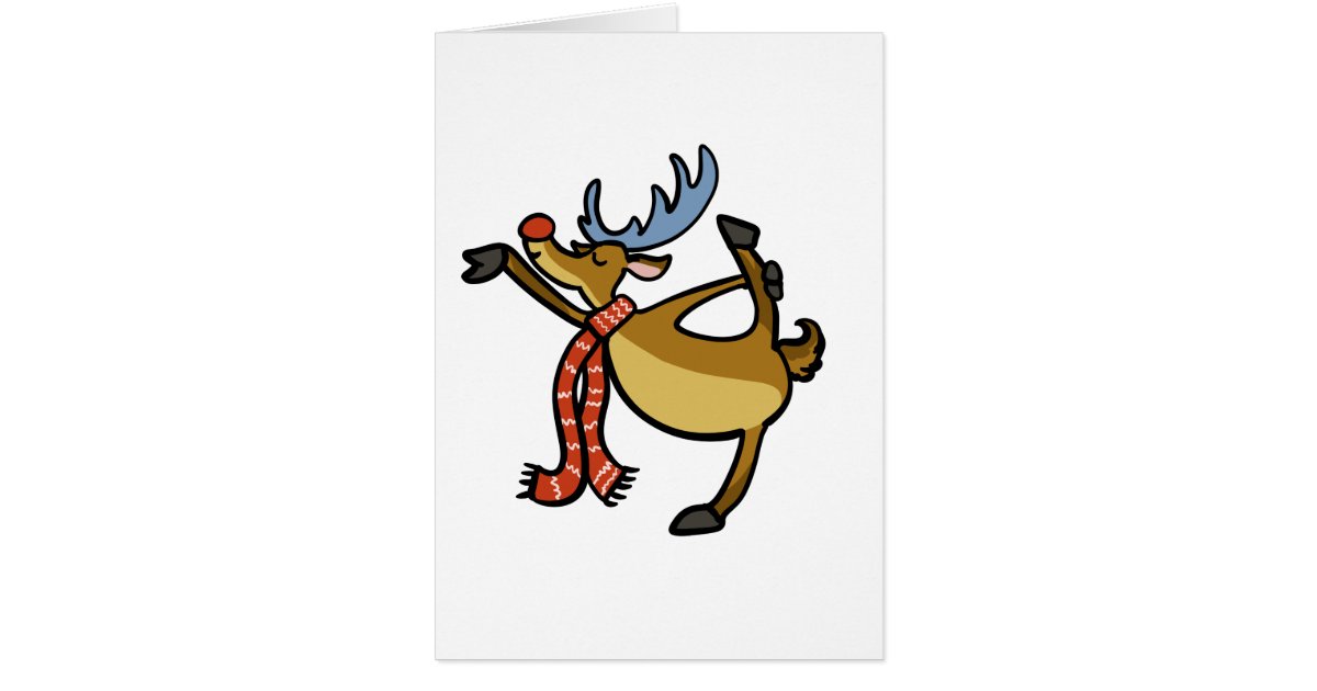 Moose dancing cartoon | choose background color | Zazzle