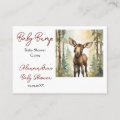 Moose Guess Mom's Belly Size Baby Bump Game Enclosure Card | Zazzle