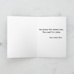 Moose Hugging Kitty Cat Christmas Greeting Card | Zazzle