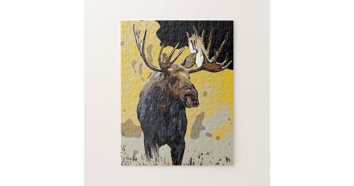 MOOSE JIGSAW PUZZLE | Zazzle